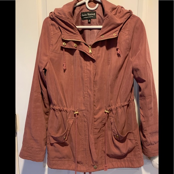 jason maxwell | Jackets & Coats | Blush Pink Jason Maxwell Hooded ...